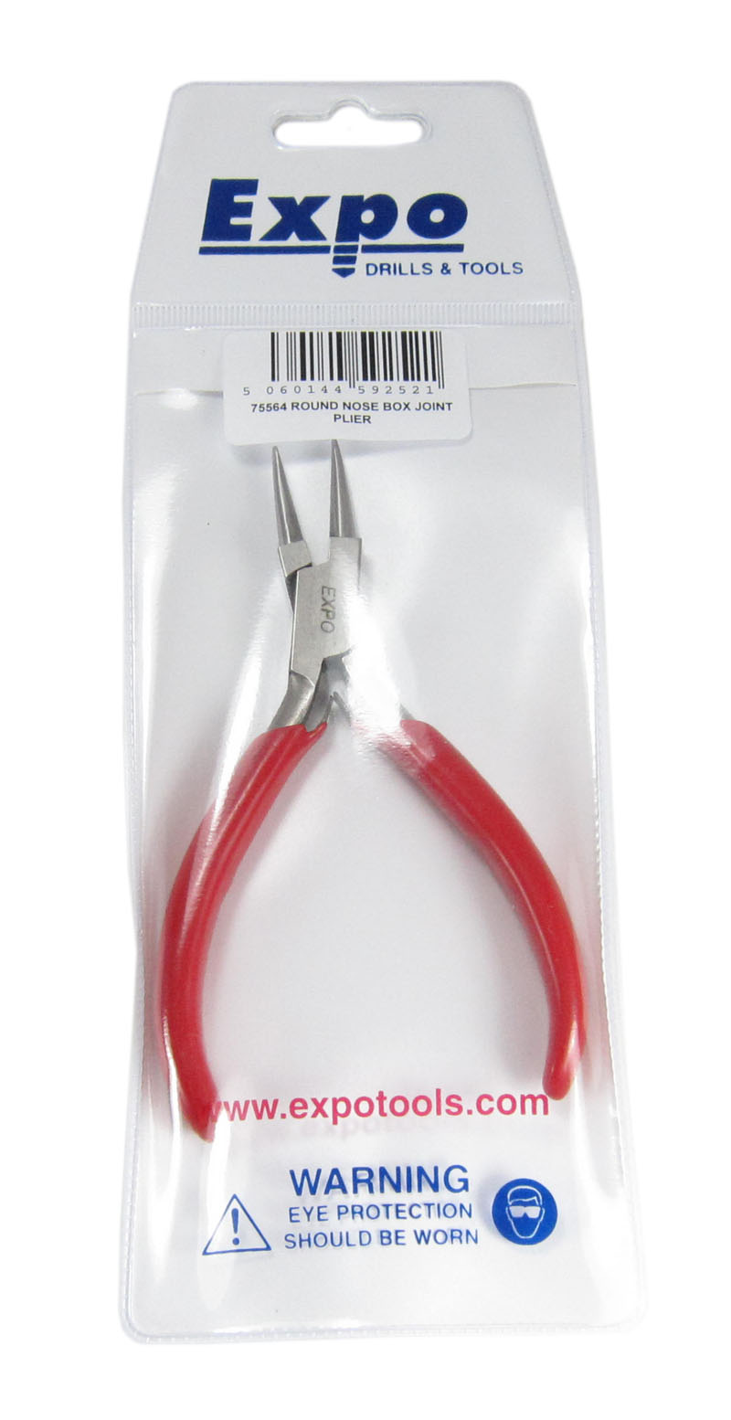 Expo Drills & Tools 75564 Box Jointed Plier - Round Nose