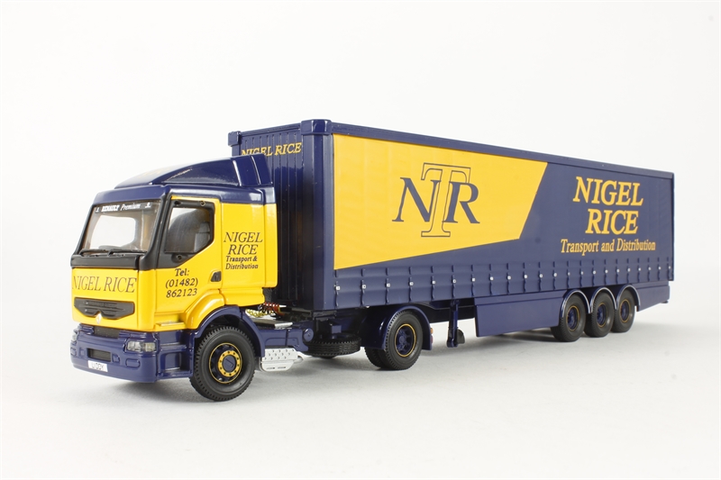Corgi 75605COR Renault Curtainside "Nigel Rice" - Hattons