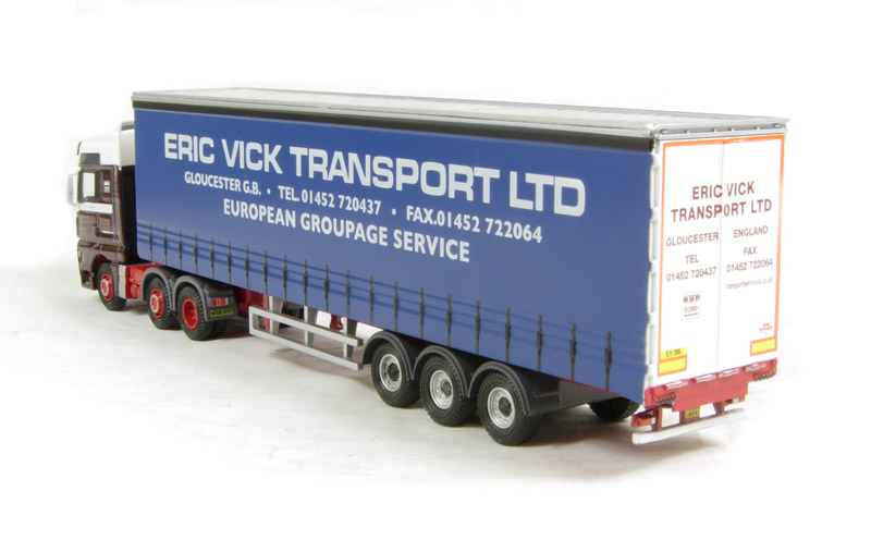 Oxford Diecast 76MAN02CS MAN TGX XXL curtainside "Eric Vick Transport"