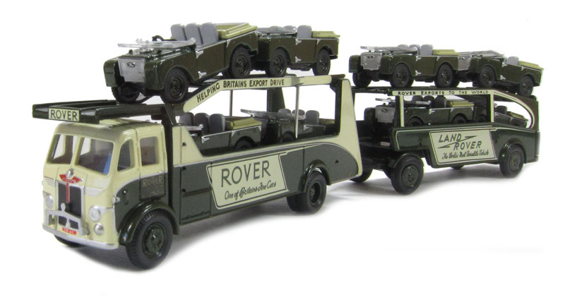 Oxford Diecast 76SET16 Land Rover Transporter set with - Hattons