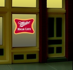 Miller Engineering 7777MLG Miller High Life Window Sign, Animated Neon
