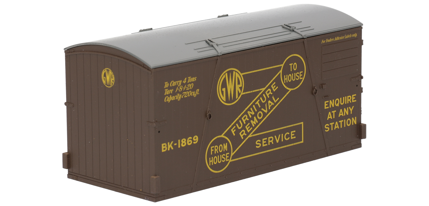 Dapol 7F-037-013 Conflat container in GWR "Furniture Removal" brown