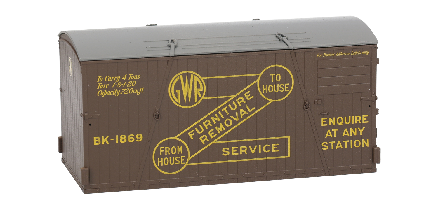 Dapol 7F-037-013 Conflat container in GWR "Furniture Removal" brown