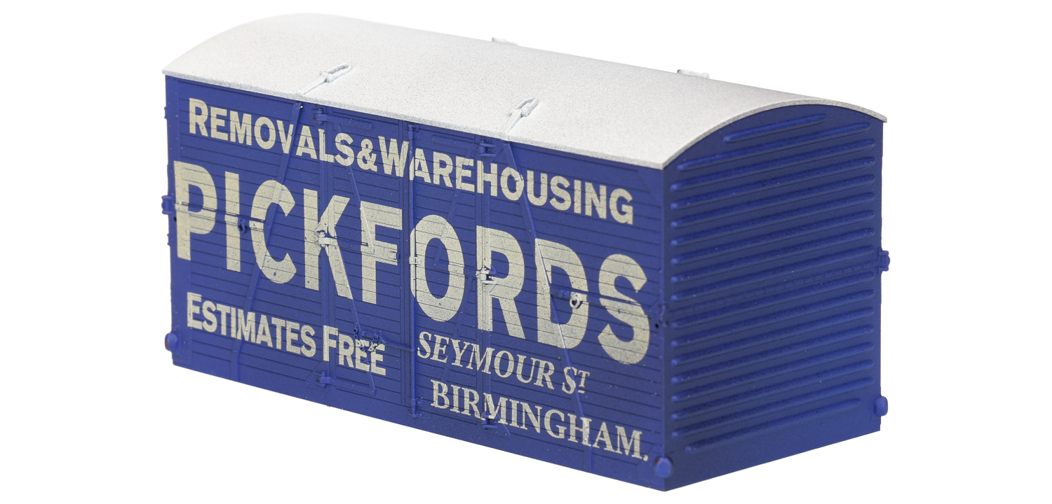 Dapol 7F-037-014W Conflat container in "Pickfords, Birmingham" blue ...