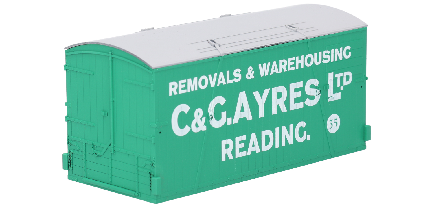 Dapol 7F-037-016 Conflat container in "C & G Ayres Ltd, Reading" green