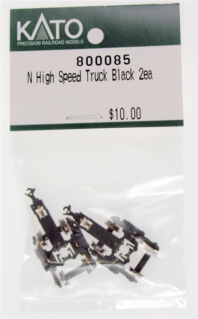 Kato 800085 Black High Speed Truck with Coupler - pack of 2 - Hattons