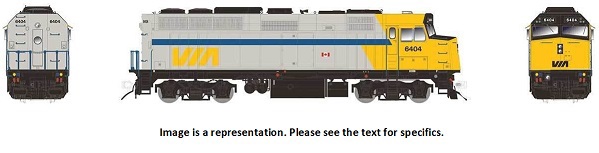 Rapido Trains North America 80049RNA F40PH-2D EMD 6432 of Via Rail ...