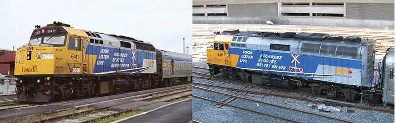 Rapido Trains North America 80059RNA F40PH-2D EMD 6411 of Via Rail Canada