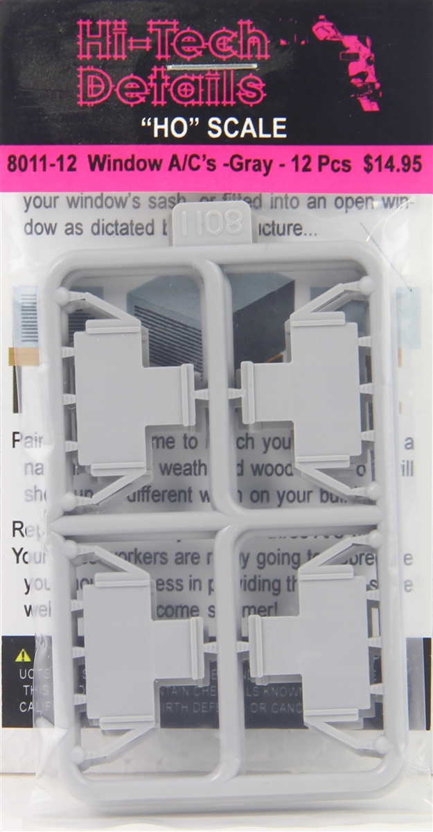 Hi-Tech Details 8011-12HITD Window Air Conditioner, Gray (Pack of 12)