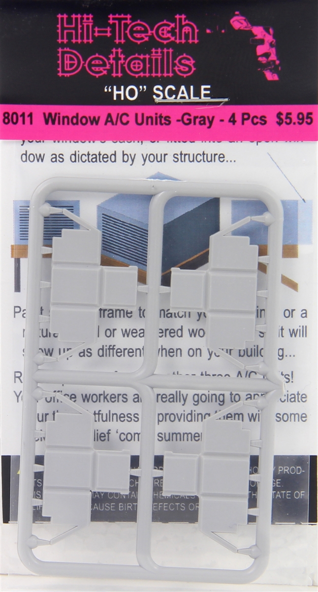 Hi-Tech Details 8011HITD Window Air Conditioner, Gray (Pack of 4)