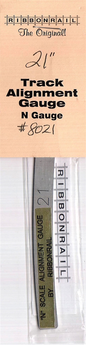 Ribbon Rail 8021RBB 5" Track Alignment Gauge, Curved 21" Radius