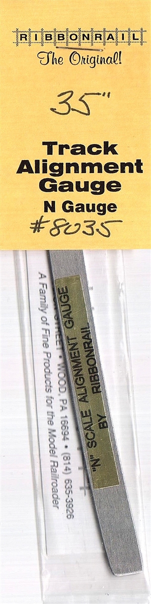 Ribbon Rail 8035RBB 5" Track Alignment Gauge, Curved 35" Radius - Hattons