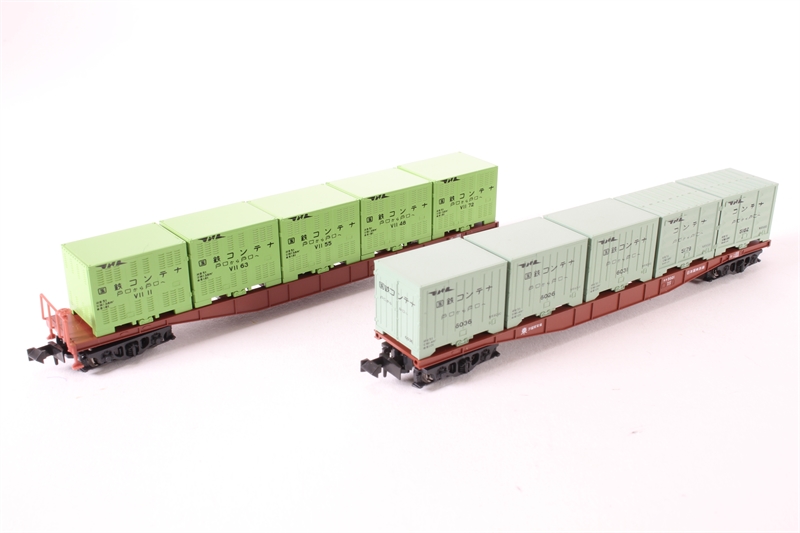 Kato 8059-1 KOKI 10000 container car of JR Freight - brown 2-Pack - Hattons