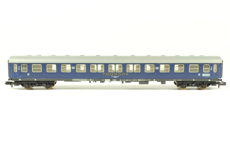 Fleischmann 8115 Corridor 2nd coach in Touropa dark blue - Hattons