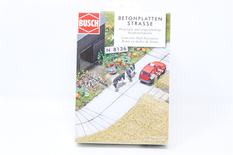 Busch 8136BUS Concrete Slab Roadway - suitable for OO, HO - Hattons