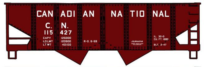 Accurail 81451ACU Twin Hopper Car of the Canadian National