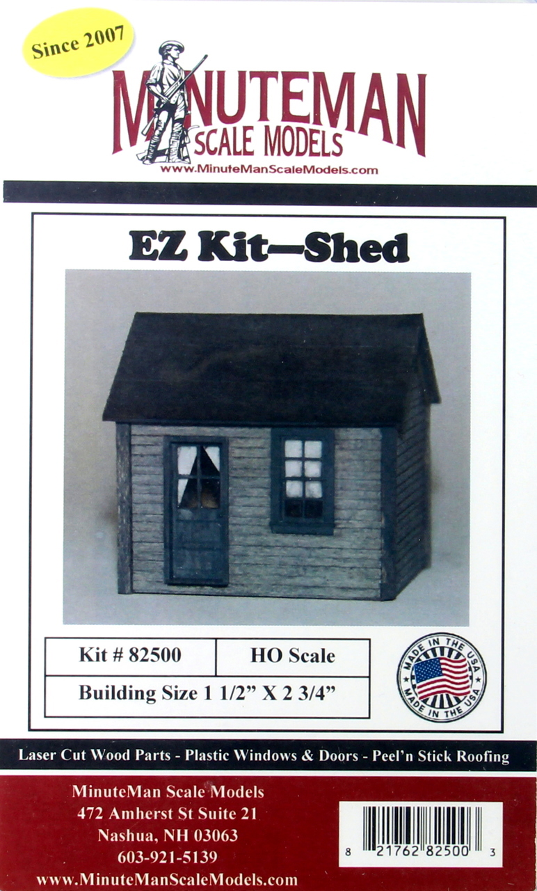 Minuteman Scale Models 82500MISM Shed EZ Kit - Hattons