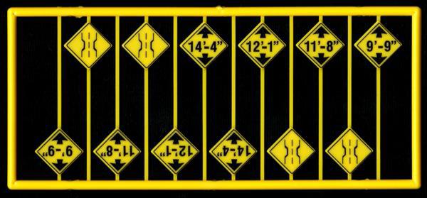 Tichy Train Group 8298TTG Bridge Warning Signs 12 pcs - Hattons