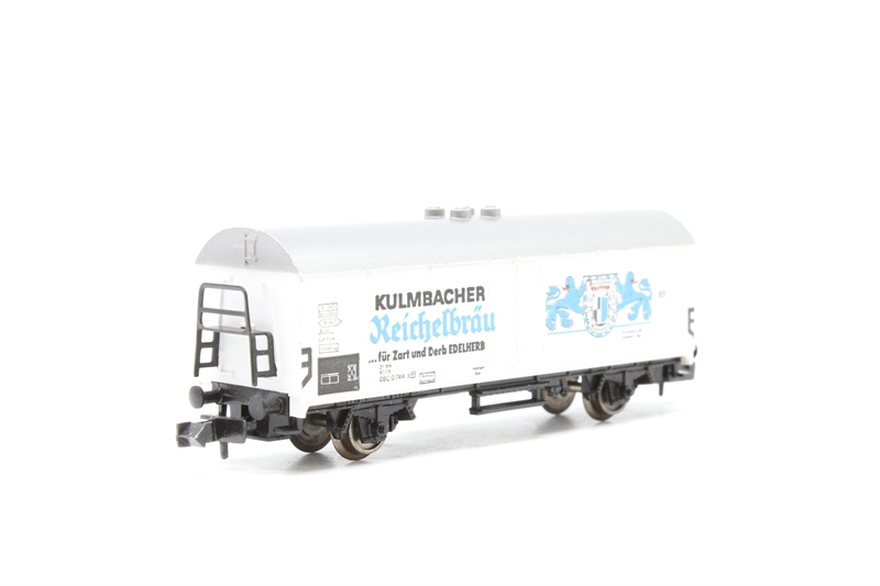 Fleischmann 8326 4-wheel K++hlwagen of Kulmbacher Brauerei - silver 080 - Hattons