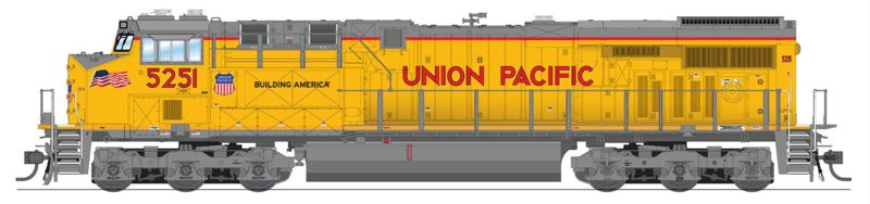 Broadway Limited Imports 8563BRO GE ES44AC of the Union Pacific #5251