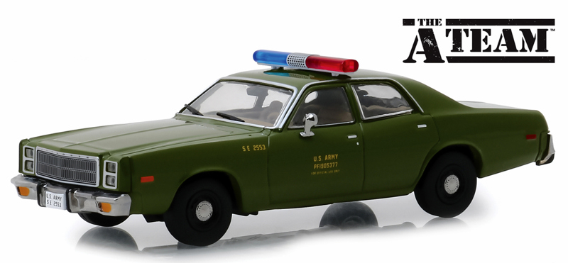 Greenlight 86556GLG 1977 Plymouth Fury US Army Military - Hattons