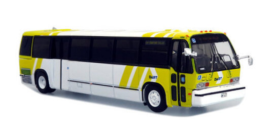 Iconic Replica 87-0319 TMC RTS Transit Bus, DART (Dallas)