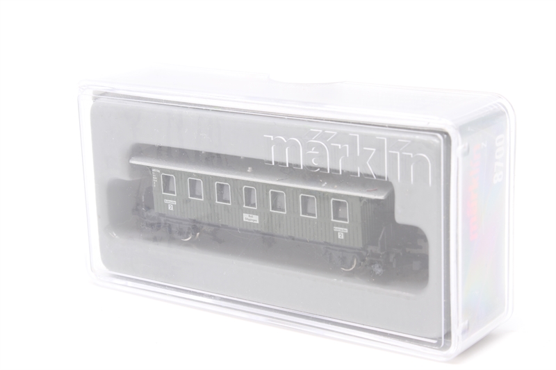 Marklin 8700Marklin 4-Wheel 2nd Class Coach of the Wurttemberg Railroad,