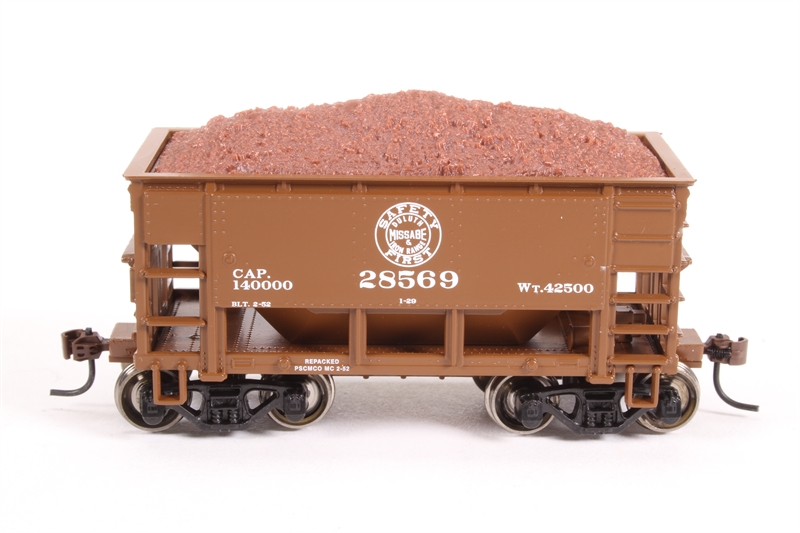 Athearn 87018ATH Pack of Six 24' Ore Cars with Load of the Duluth,