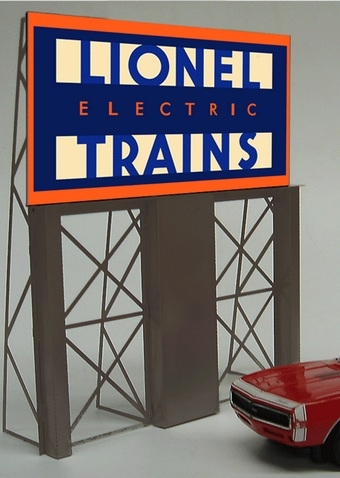 Miller Engineering 88-0301MLG Lionel Roadside Billboard Sign