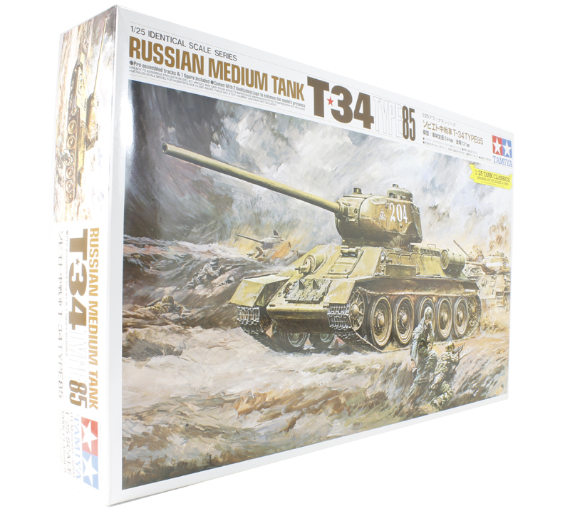 Tamiya 89569TAM T34/85 with working suspension and factory assembled