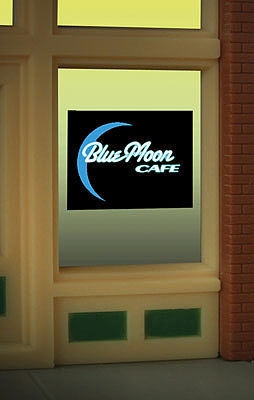 Miller Engineering 8960MLG Blue Moon Window Sign