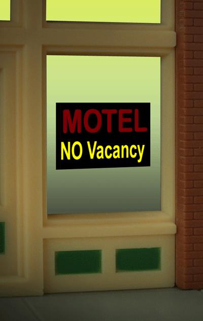 Miller Engineering 8975MLG Motel Window Sign, Animated - Hattons