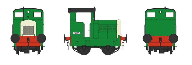 Heljan 9035 Ruston 48DS shunter DS1169 in BR Southern - Hattons
