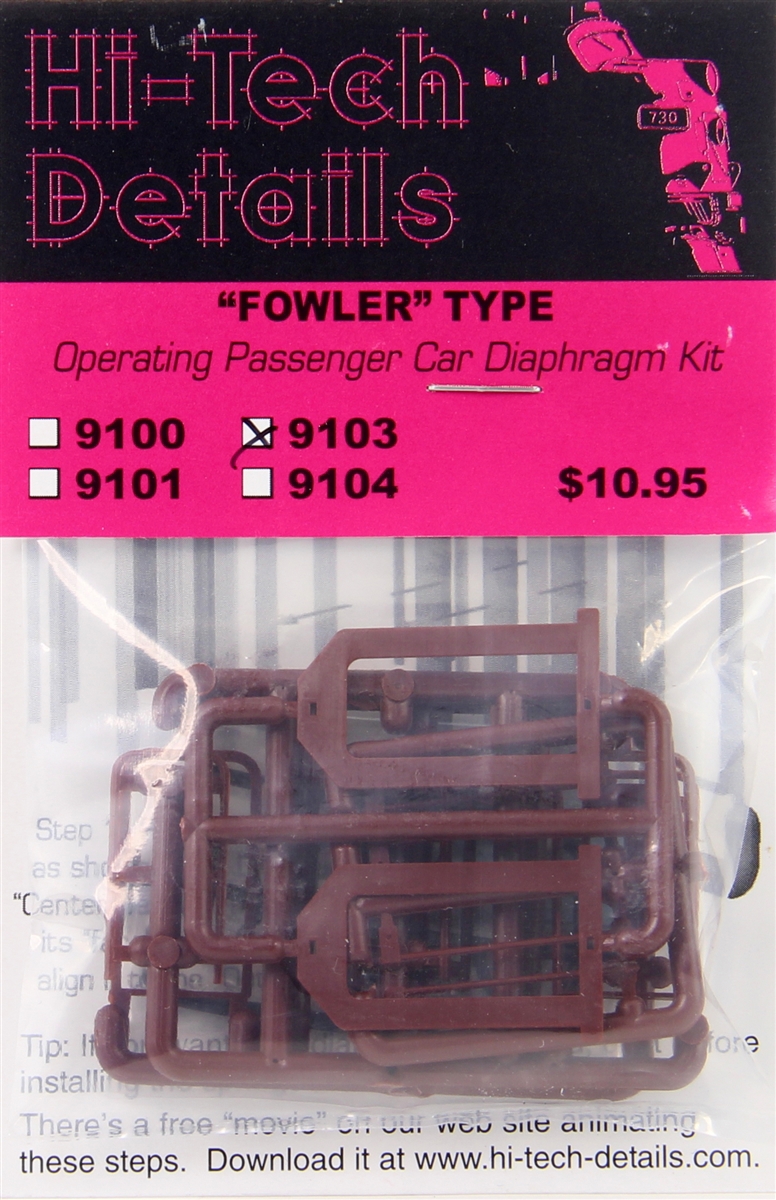 Hi-Tech Details 9103HITD Passenger Car Diaphragm Kit, Fowler Type (Tuscan