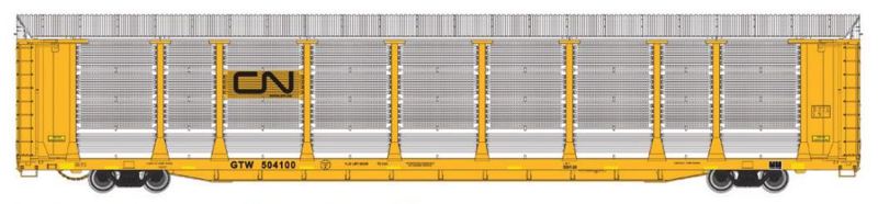 Walthers 920-101511 89' Thrall Enclosed Bi-Level Auto Carrier, Canadian