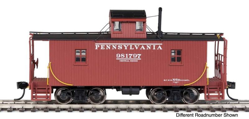 Walthers 920-103408 N6B Wood Cabin Car (Caboose) with - Hattons