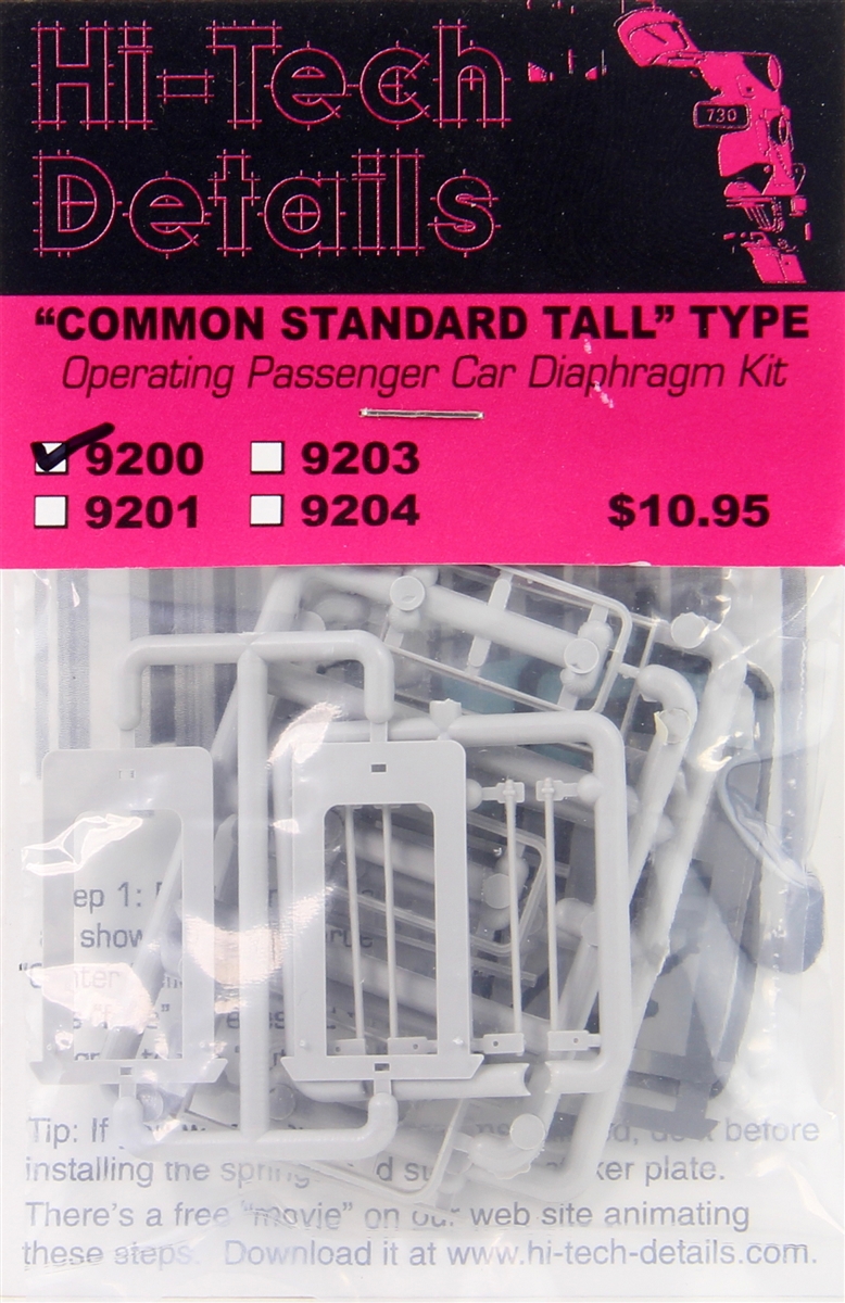 Hi-Tech Details 9200HITD Passenger Car Diaphragm Kit, Common Standard