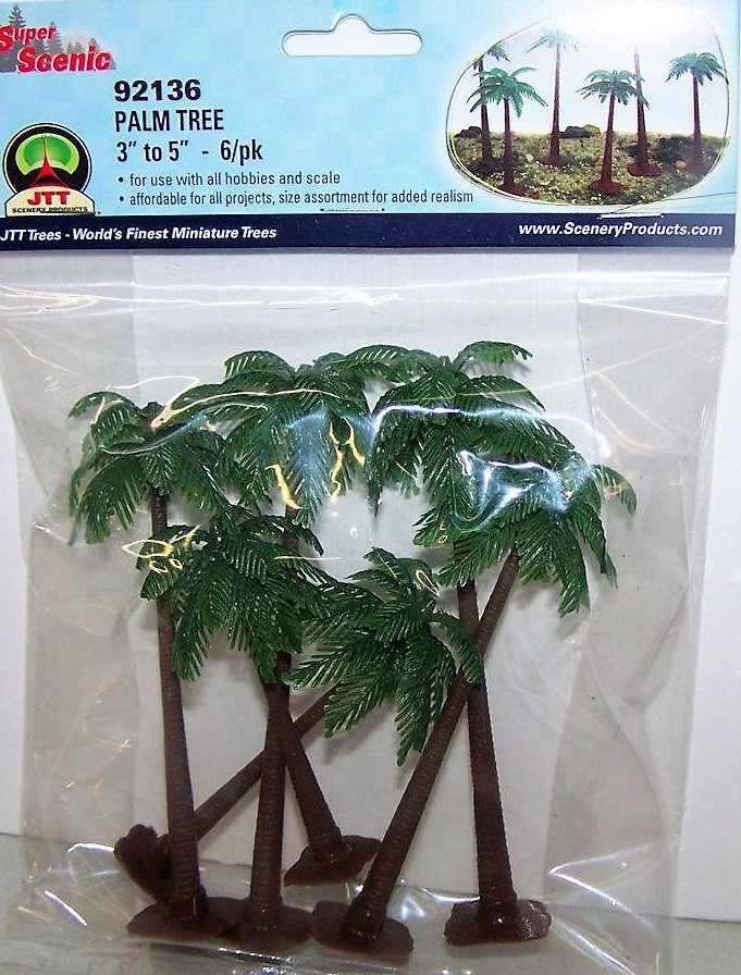 JTT Scenery 92136JTT Palm 3-5'' 6/