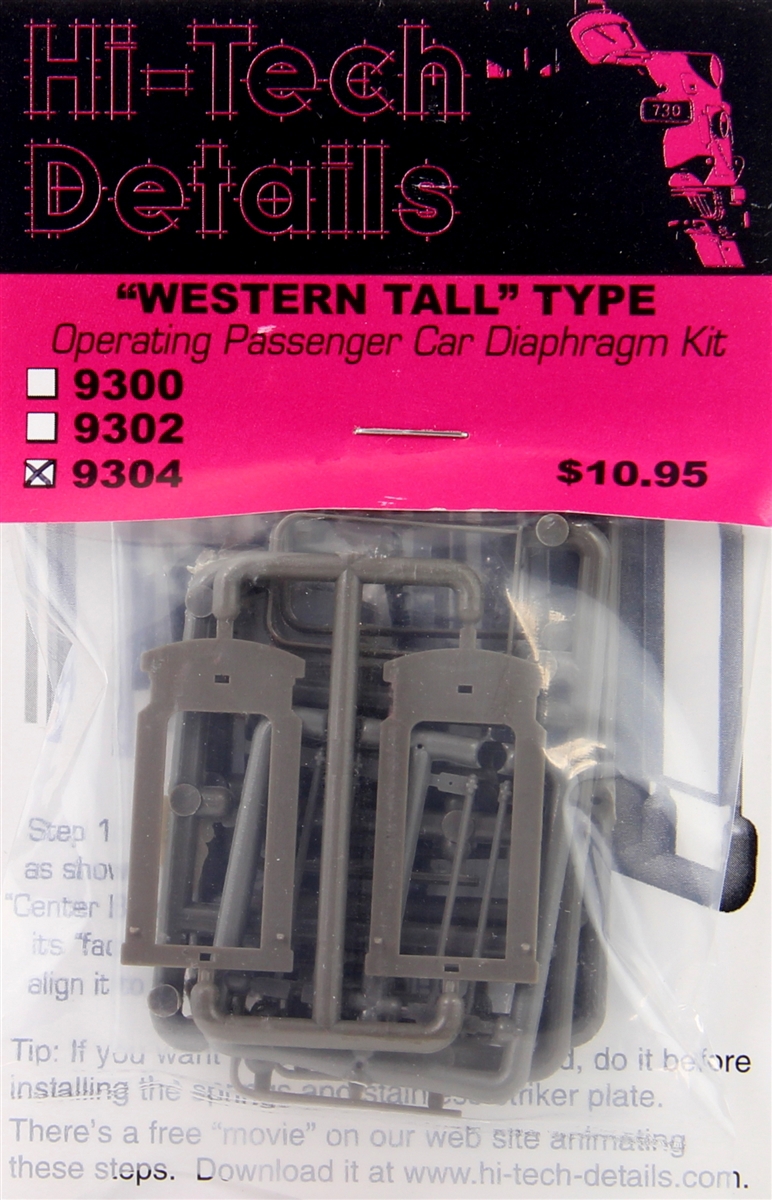 Hi-Tech Details 9304HITD Passenger Car Diaphragm Kit, Western Tall Type