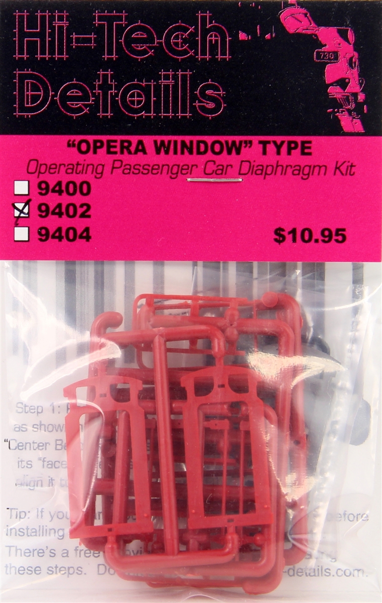 Hi-Tech Details 9402HITD Passenger Car Diaphragm Kit, Opera Window Type