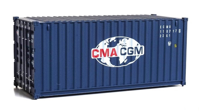 Walthers 949-8070 20' Corrugated Container, CMA-CGM - Hattons
