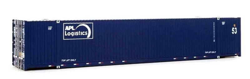 Walthers 949-8526 53' Singamas Corrugated Container, APL Logistics