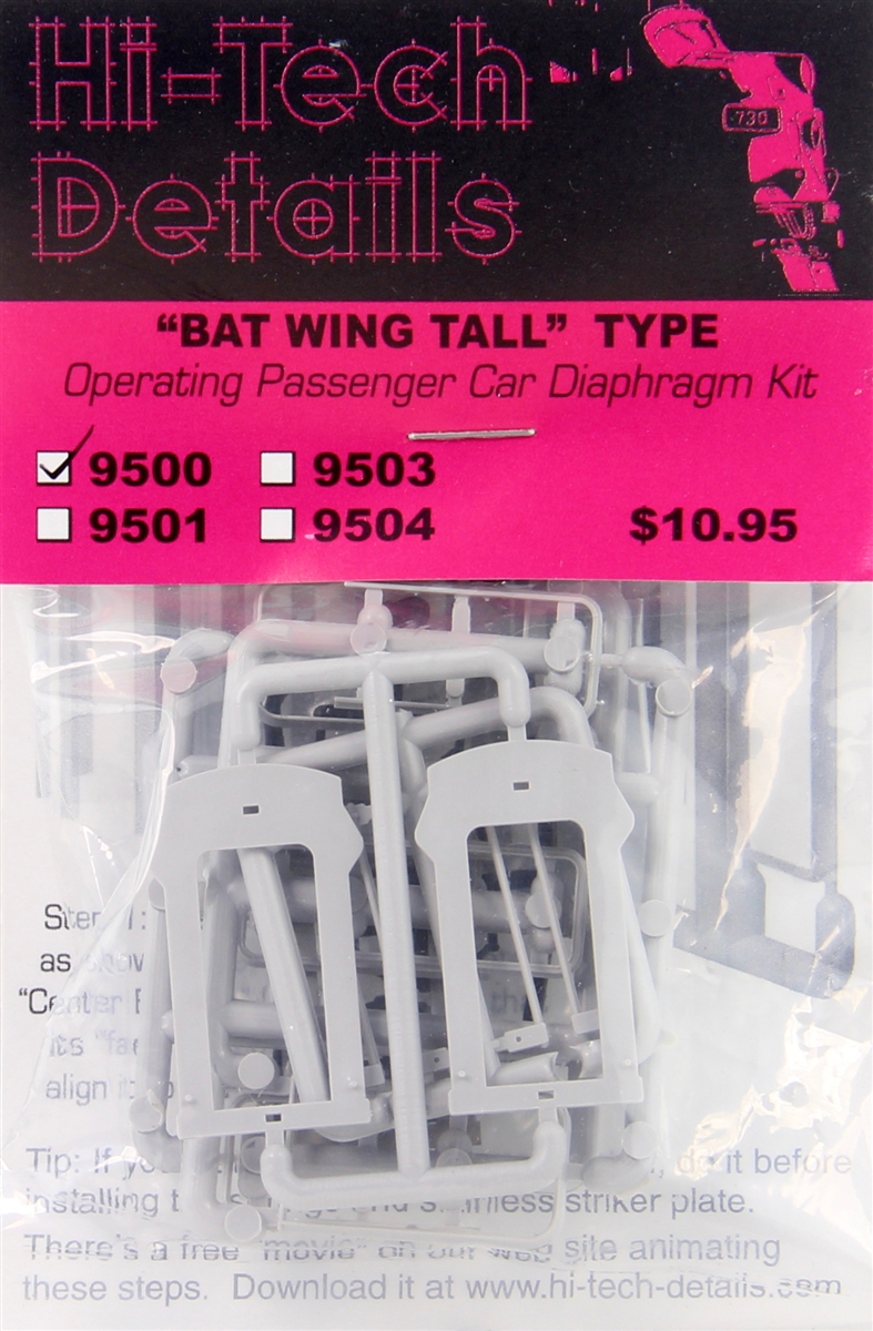 Hi-Tech Details 9500HITD Passenger Car Diaphragm Kit, Bat Wing Tall Type