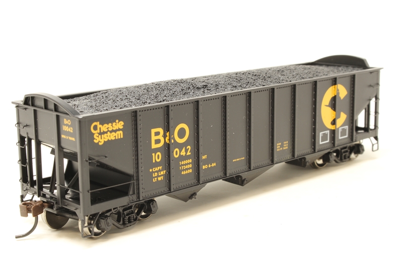 Athearn 95607ATH 40' 3-bay ribbed hopper car #10042 'Chessie System ...