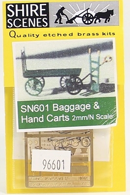 N Scale Architect 96601NSAR Shire Scenes (SN601) Baggage Cart and Hand