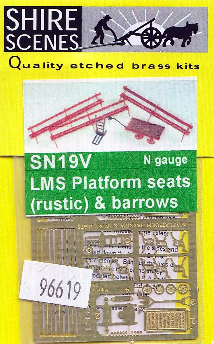 N Scale Architect 96619NSAR Shire Scenes (SN19V) LMS Platform Seats and