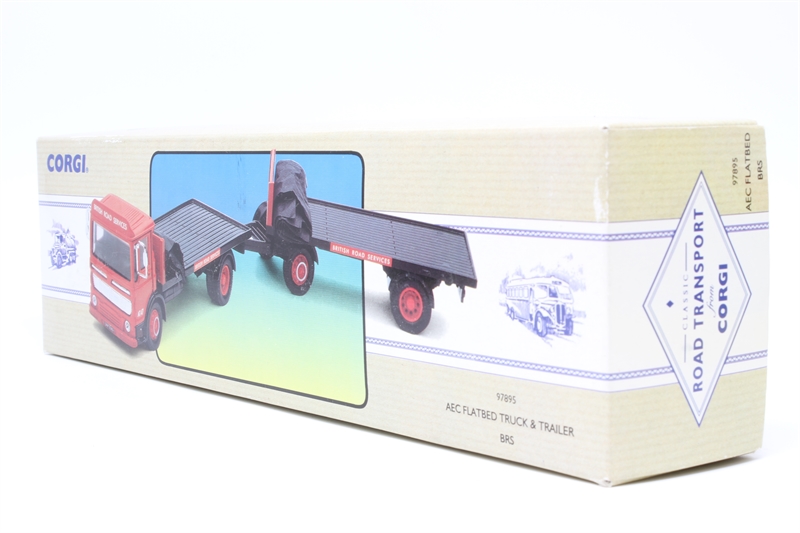 Corgi 97895 AEC Flatbed Truck & Trailer - 'BRS'