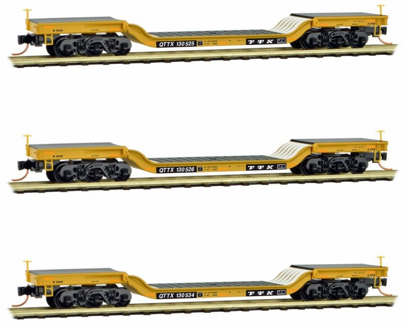 Micro-Trains 99300150 Depressed center six axle flat car - Hattons