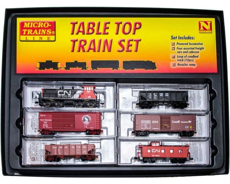 Micro-Trains 99303340M-T 993033420 Table Top Railroad Set with Oval of