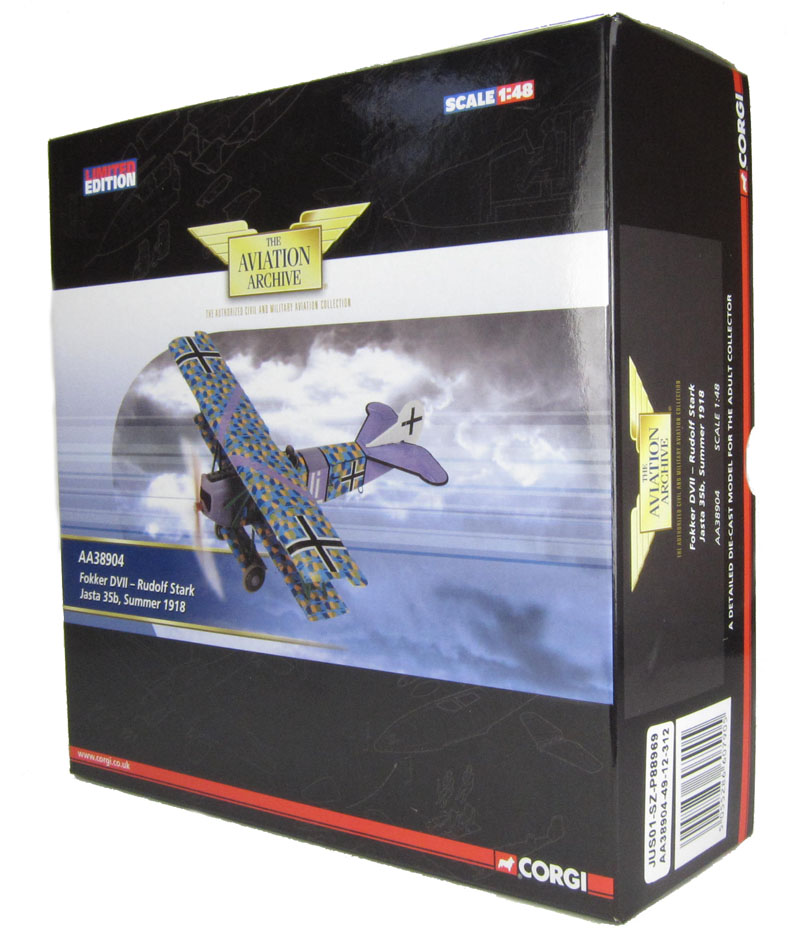 Corgi AA38904 Fokker D.VII Luftstreitkraefte Rudolf Stark, - Hattons